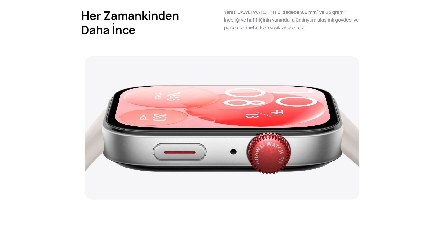 Huawei Watch Fit 3 - Siyah - Fiyatı, Yorumları