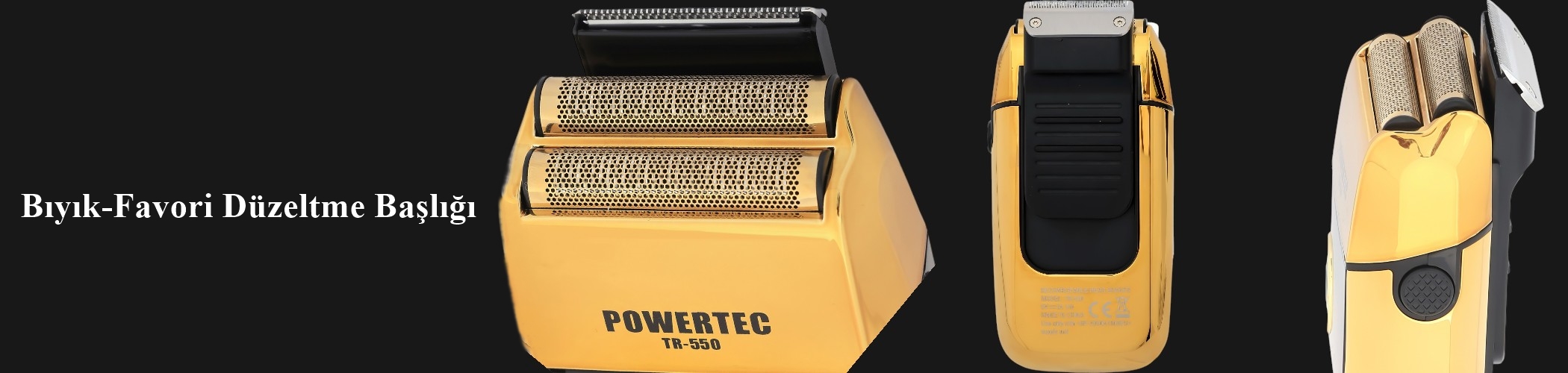 Powertec Tr-550 Şarjlı Günlük Sakal Sinekkaydı Tıraş Hassas Düzeltici Döner Başlık - Fiyatı ...