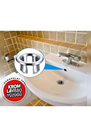 VitrA Origin A45149 Yuvarlak Lavabo Süzgeci, Universal, Basmalı, Krom ...