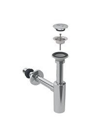 VitrA Origin A45149 Yuvarlak Lavabo Süzgeci, Universal, Basmalı, Krom ...