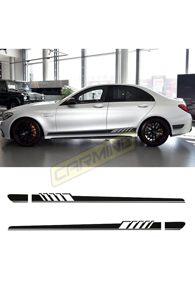 Mercedes W205 C63 Amg Yan Etek Şerit Sticker Siyah Kullanıcı Yorumları ...