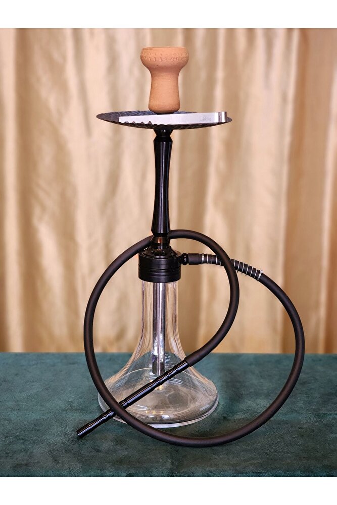 Orta Boy Nargile 43 cm Siyah Full Set Nargile Takımı Kullanıcı ...