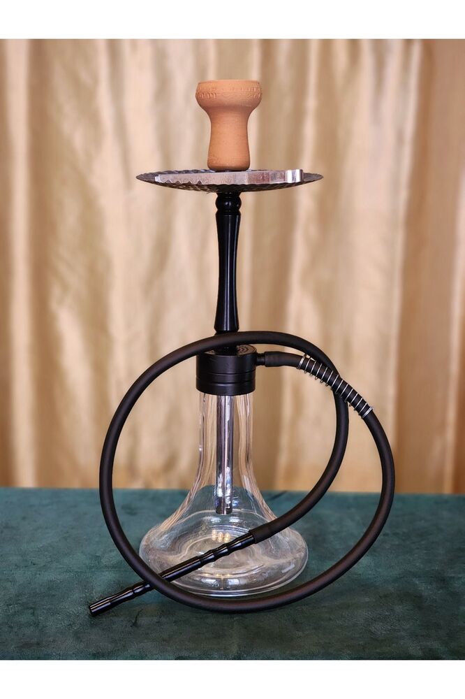 Orta Boy Nargile 43 cm Siyah Full Set Nargile Takımı Kullanıcı ...