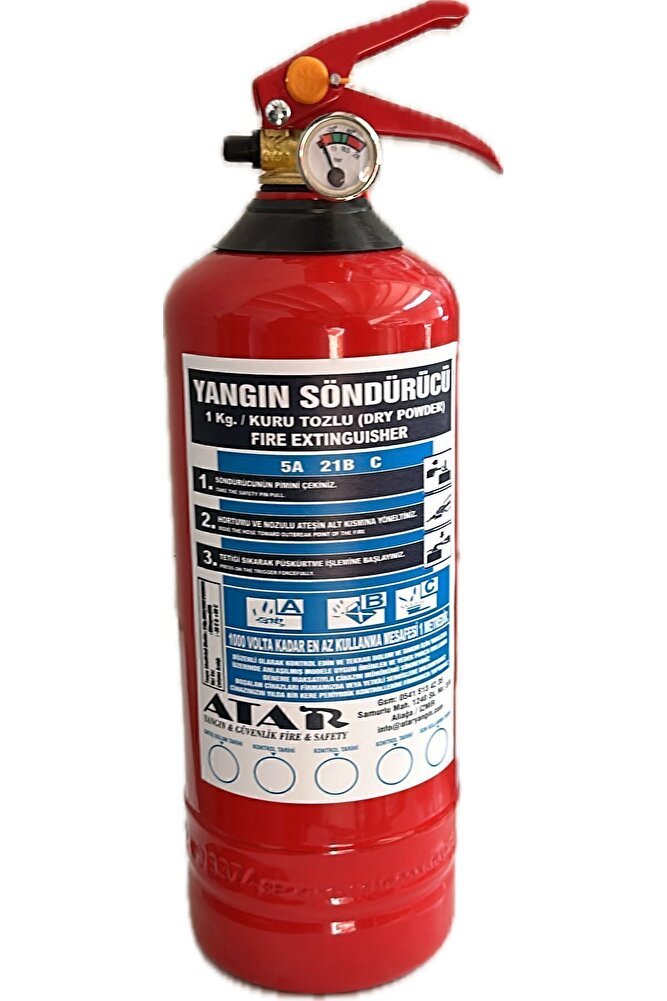1 KG YANGIN SÖNDÜRME CİHAZI 2024 ÜRETİM 2028 SON KULLANIM Kullanıcı ...
