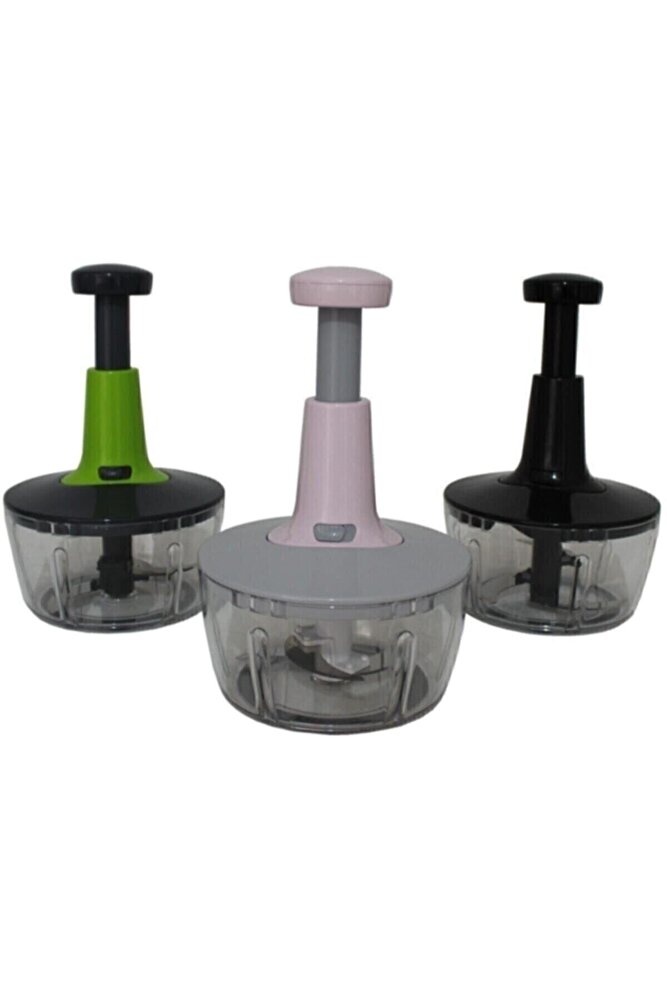 Çelik Bıçaklı Basmalı El Rondosu Rende Pratik Bas Kes Doğrayıcı Blender ...