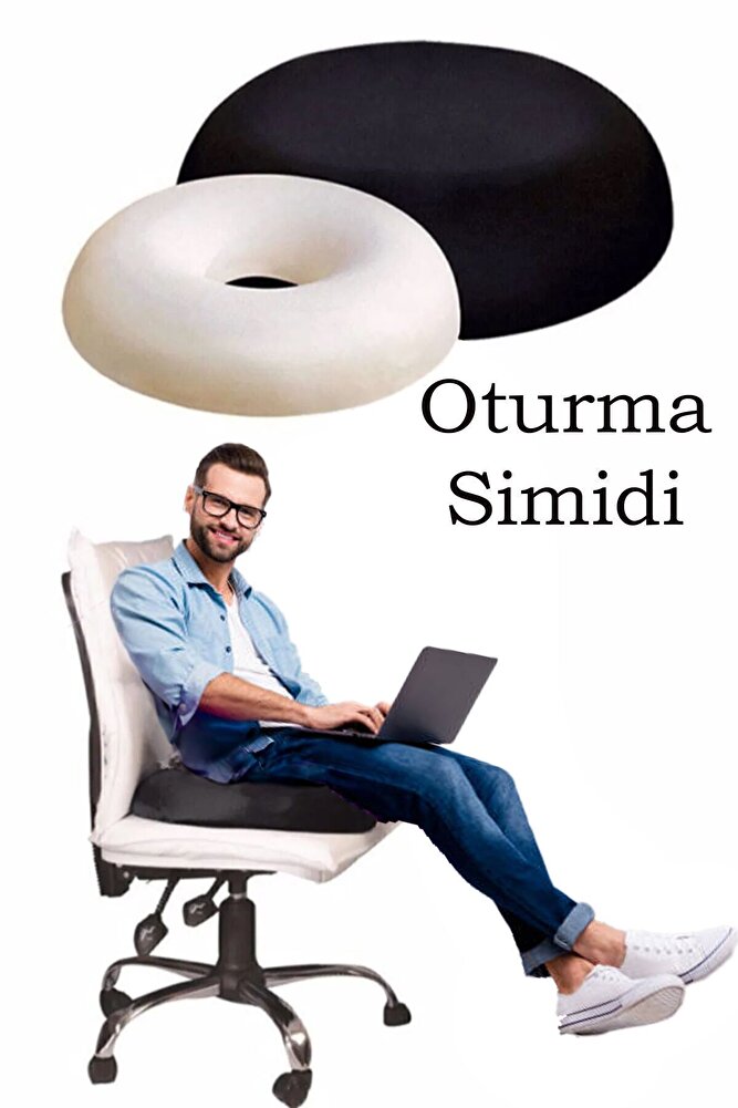 Ortopedik Simit Oturma Simidi Yastığı Basur Ve Hemoroid Oturuş Minderi ...