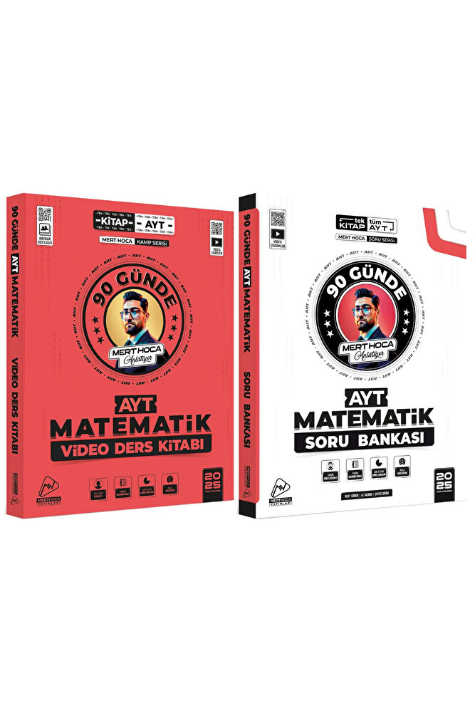 2025 Mert Hoca 90 Günde Ayt Matematik Kampı Video Ders Kitabı Ve 90 Günde Ayt Matematik Soru ...