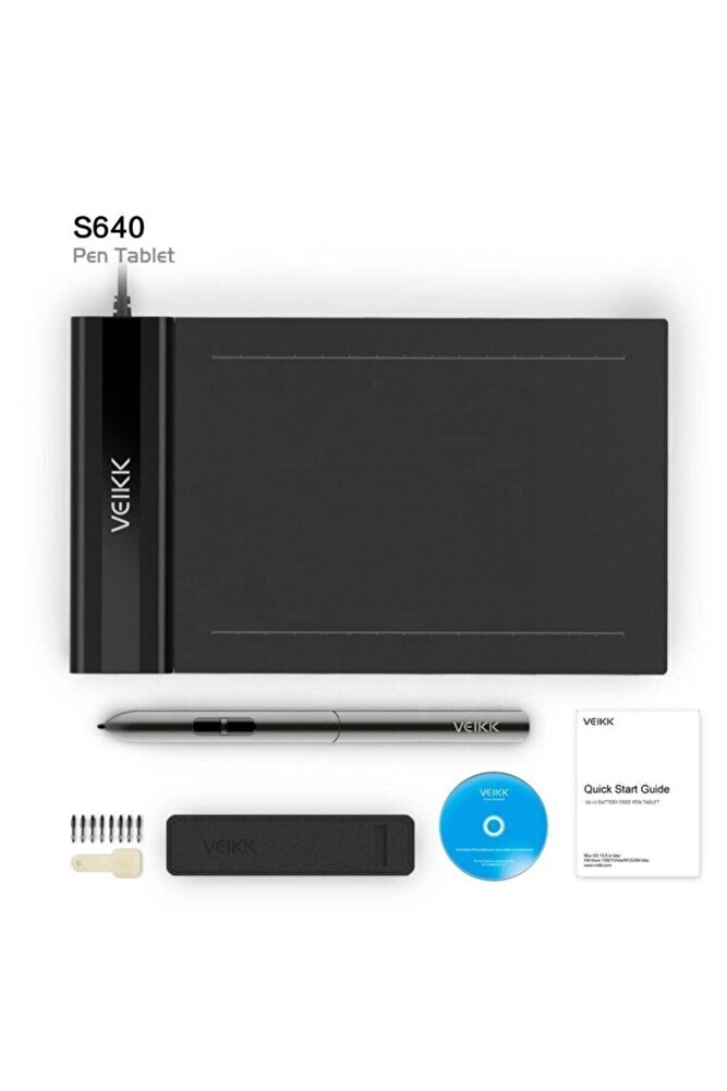 Veikk S640 6 X 4" 8192 Levels 5080 Lpı Grafik Tablet + Kalem Kullanıcı ...