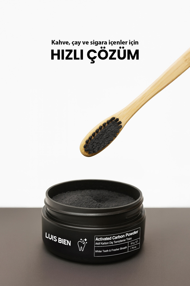 Organik Aktif Karbonlu Diş Beyazlatma Tozu 50 g – Çay/Kahve/Sigara ...