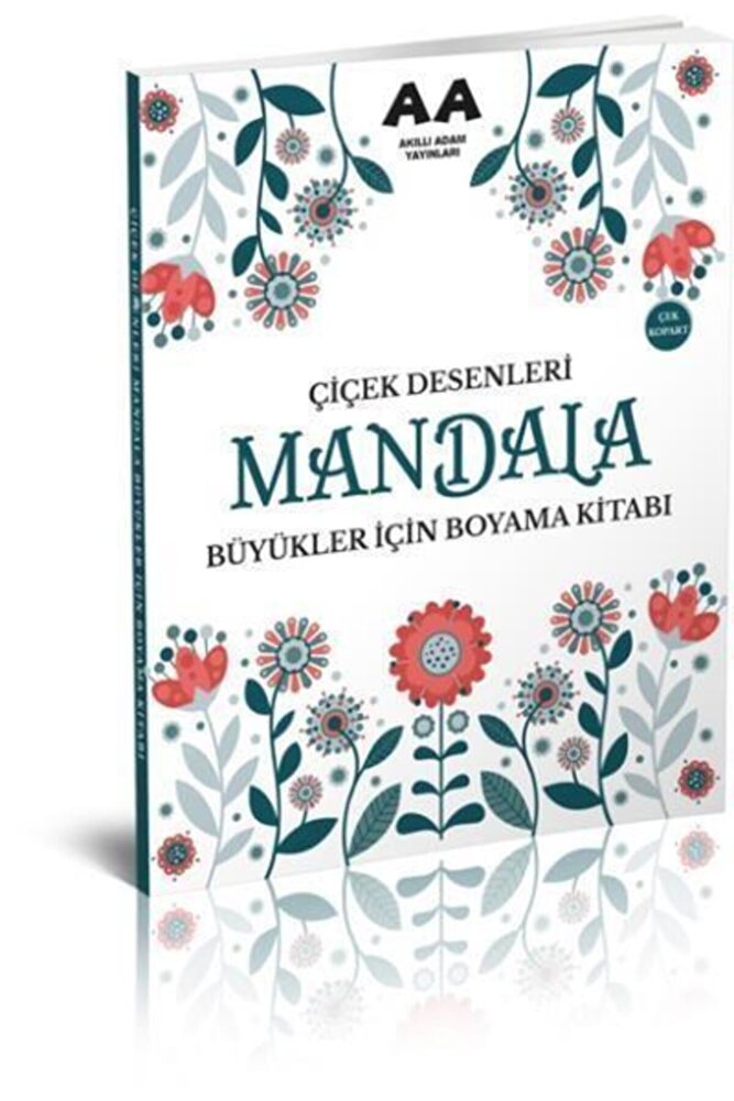 Akıllı Adam Mandala Boyama Çiçek Desenleri Mandala Boyama Kitabı ...