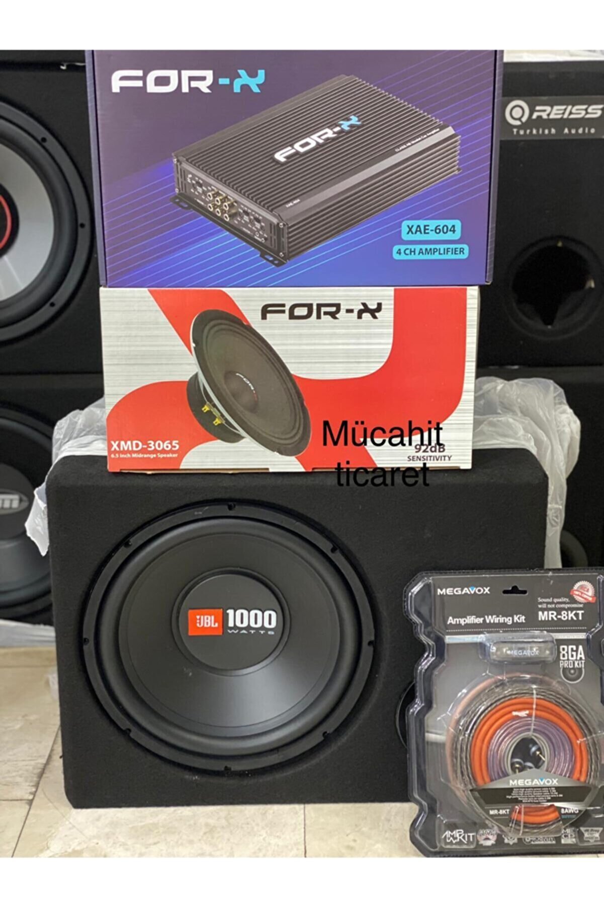 FORX5 Forx Paket Set 30cm 1000wat 250rms Bass Forx 4 Kanalı Anfi Forx ...