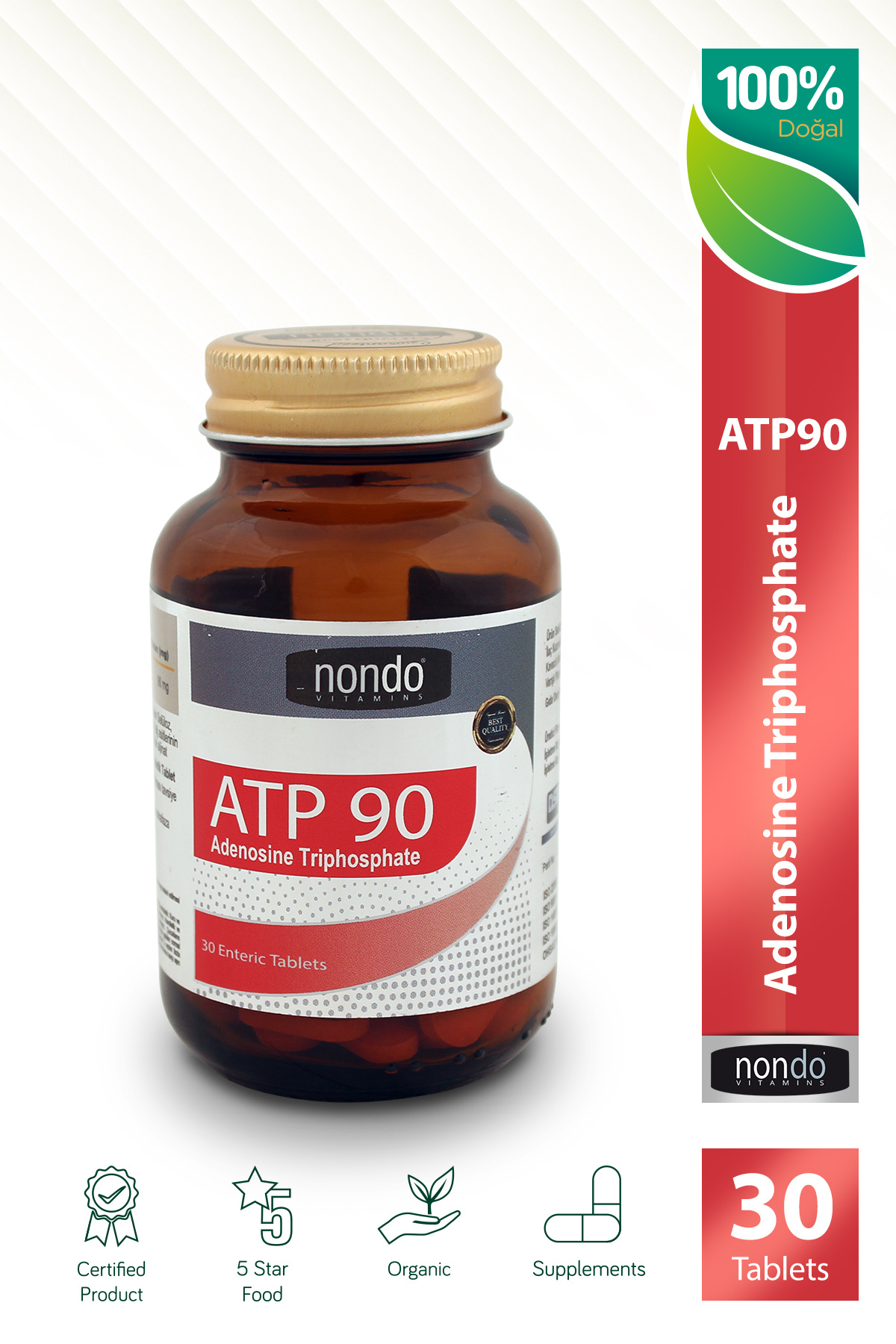Nondo Atp 90 Adenozin Trifosfat 30 Enterik Tablet Fiyatı, Yorumları ...