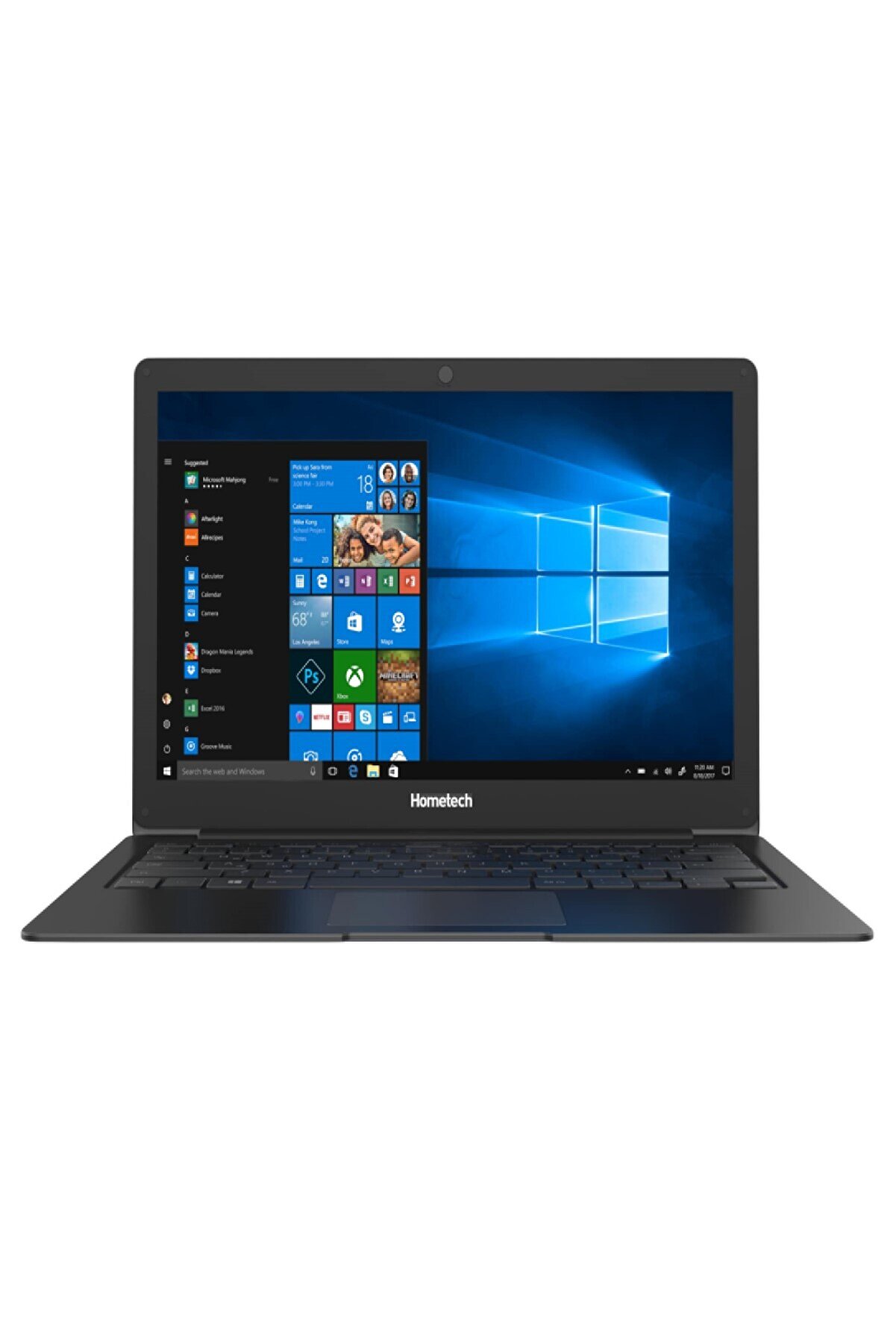 Hometech Alfa 430C Black Intel Celeron 128GB SSD 14.1" Windows 10 Home ...
