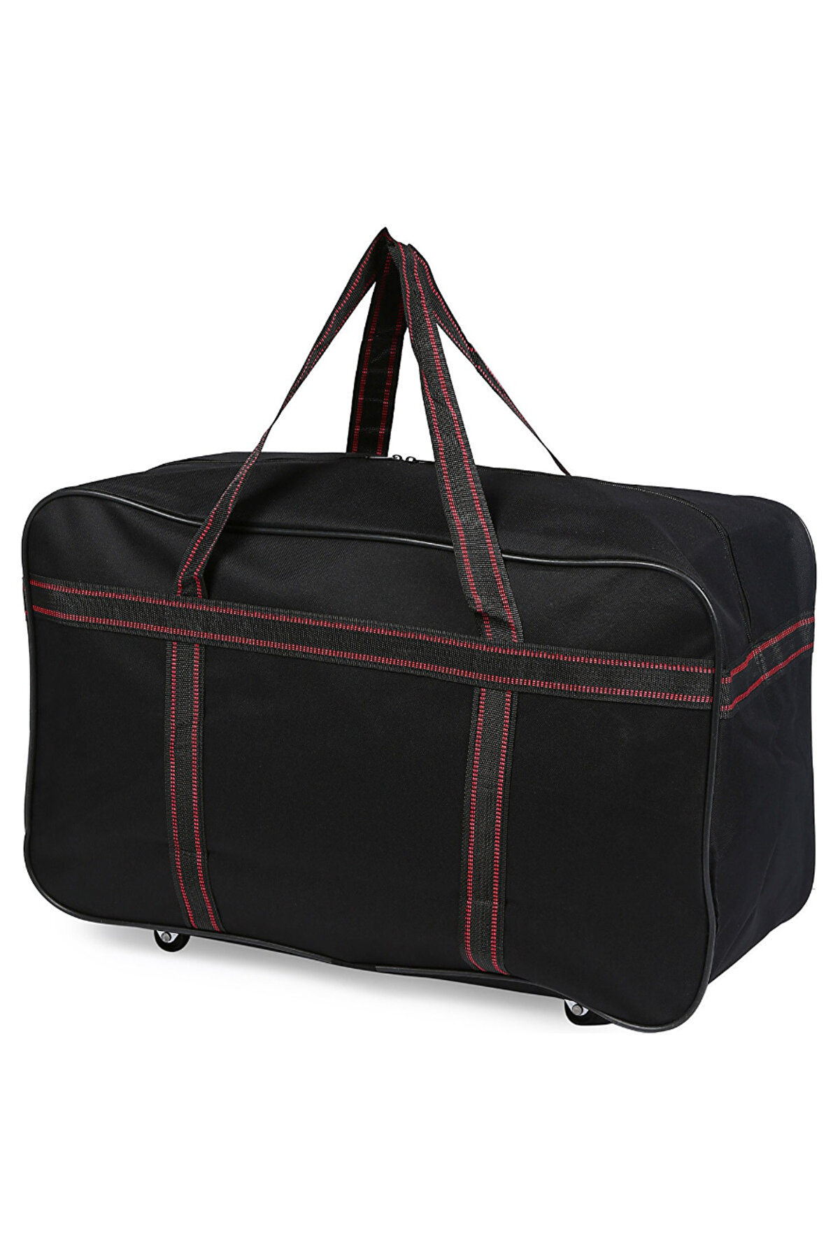 Andante Siyah Kulplu Büyük Boy Kumaş El Valizi Seyahat Çantası Büyük ...