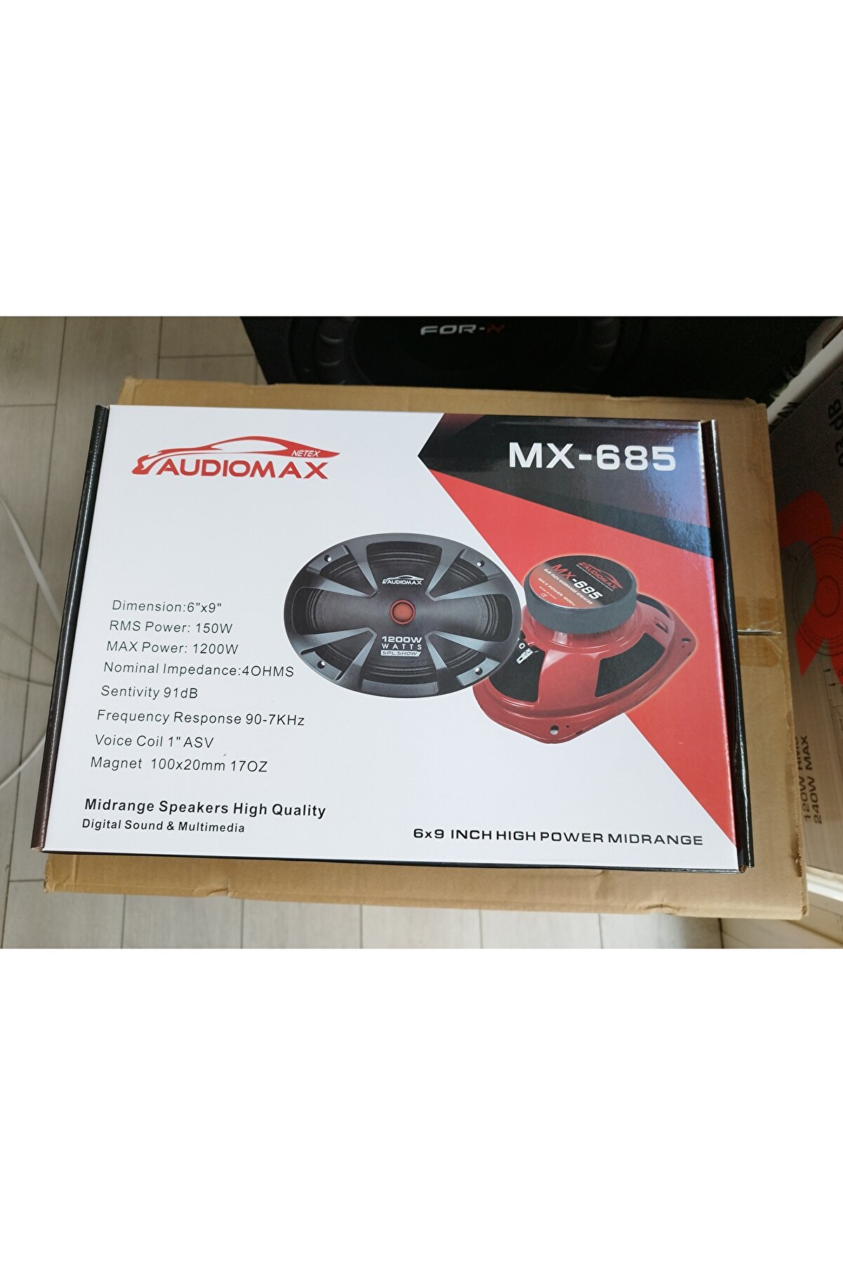Audiomax SIFIR AUDİOMAX 1200 W 150 RMS KURŞUN GÖBEK SPL SHOV MİDRANGE ...