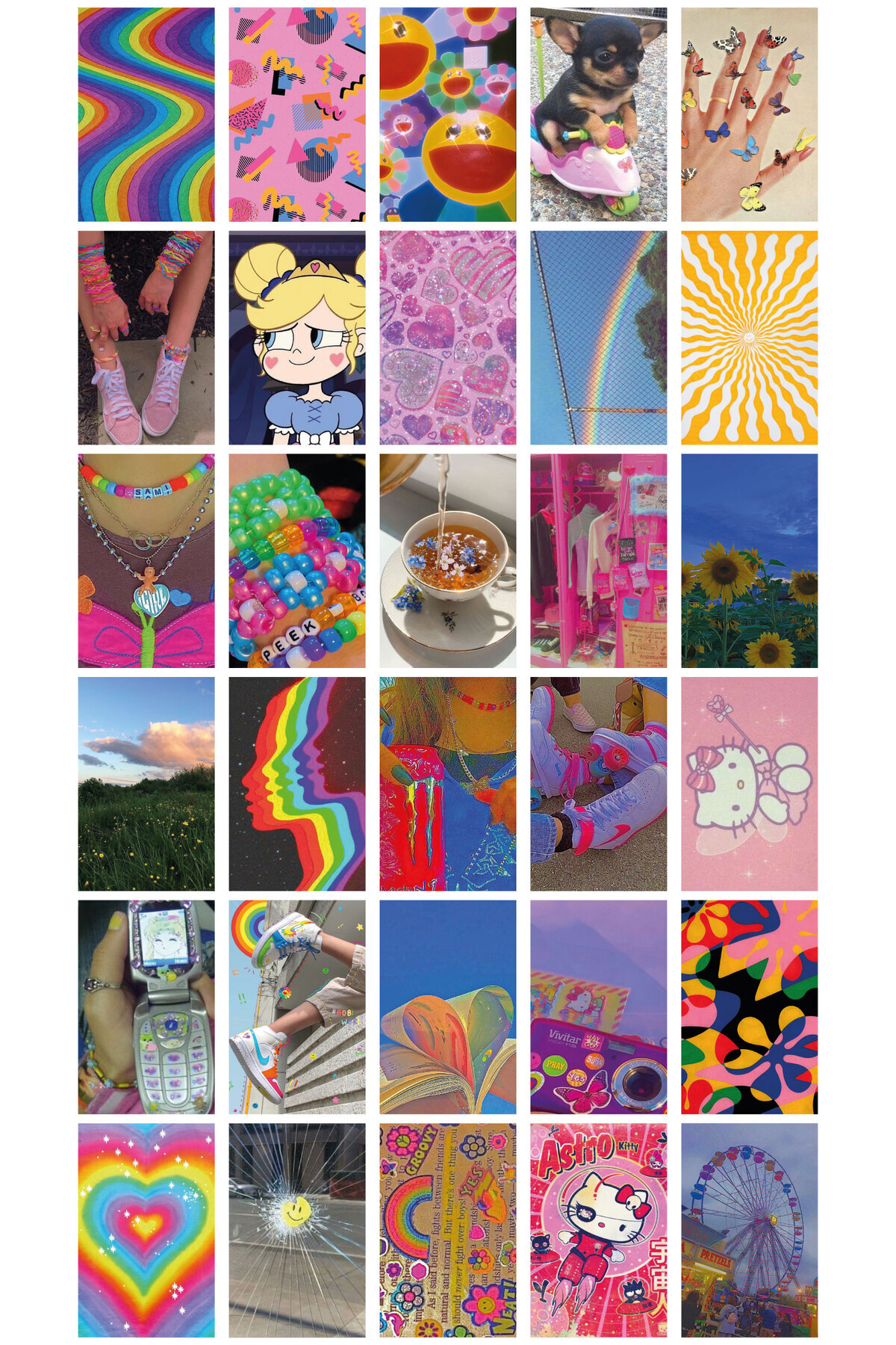 smartman Aesthetic Kidcore indie 30'lu Duvar Posteri Seti Oda Dekoru Aesthetic Kidcore indie ...