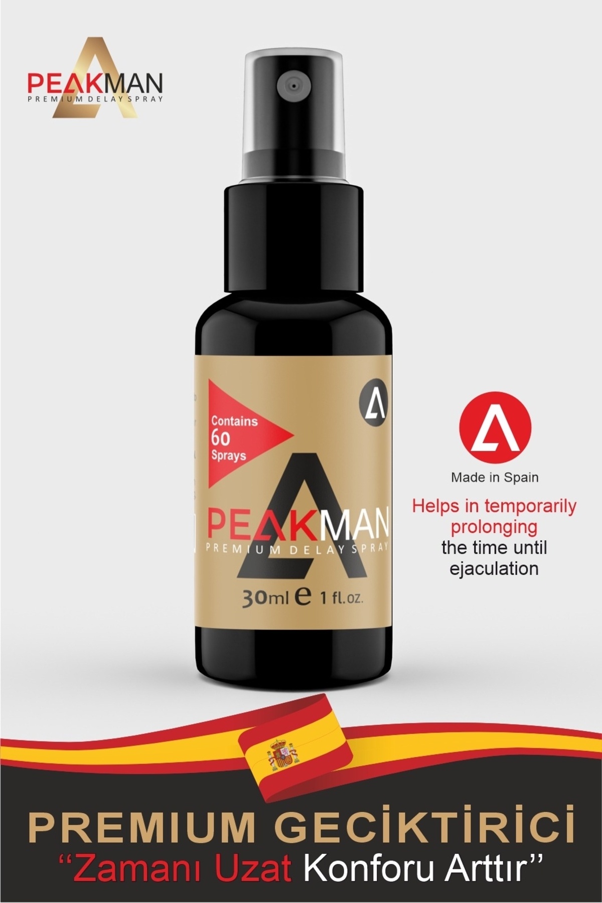 PeakMan Geciktirici Sprey Spreyi 30 Ml A-kalite Erkeklere Özel - Fiyatı, Yorumları