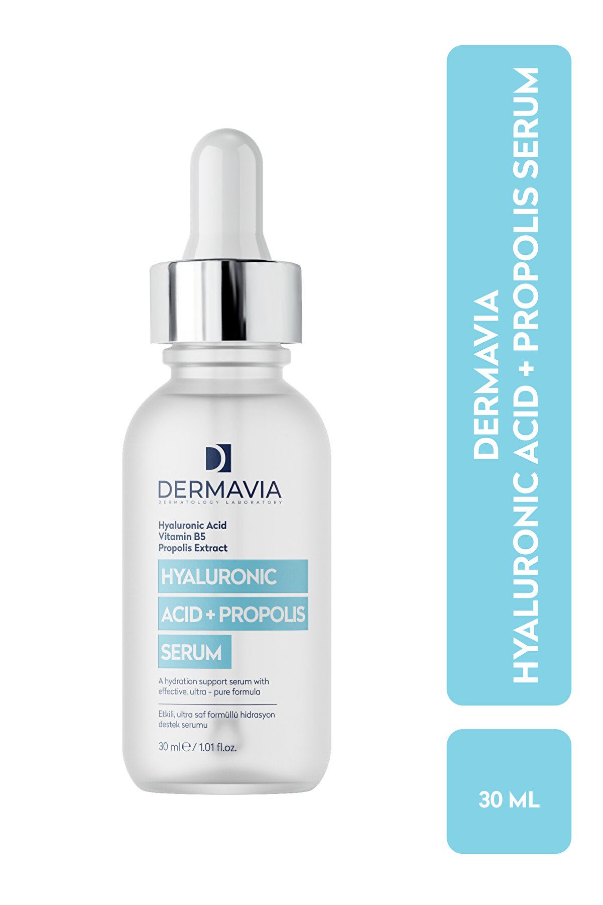Dermavia Yoğun Nemlendirici Canlandırıcı Hyaluronic Asit Propolis Serum ...