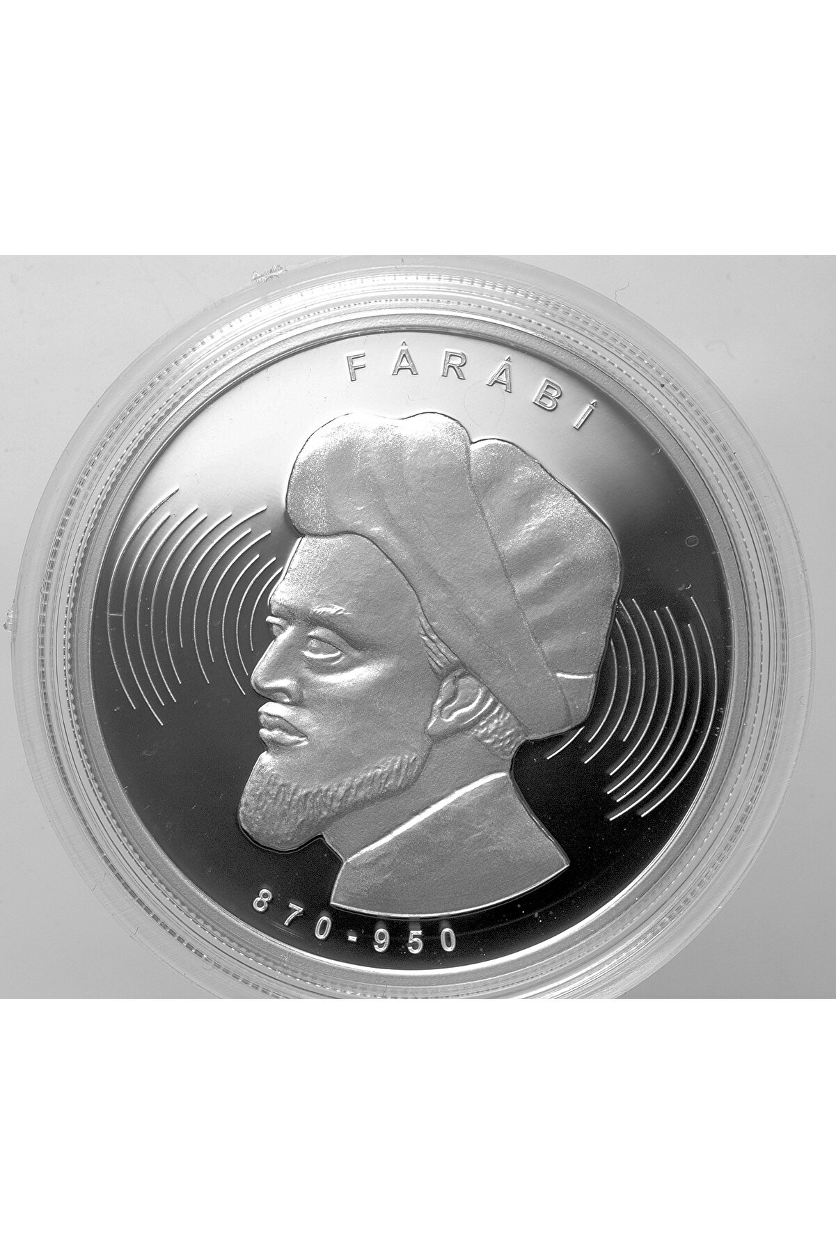 UrlaNumis Farabi 20 TL 2022 Gümüş 0.925 Diameter 38.61 mm. 31.1 Gr ...