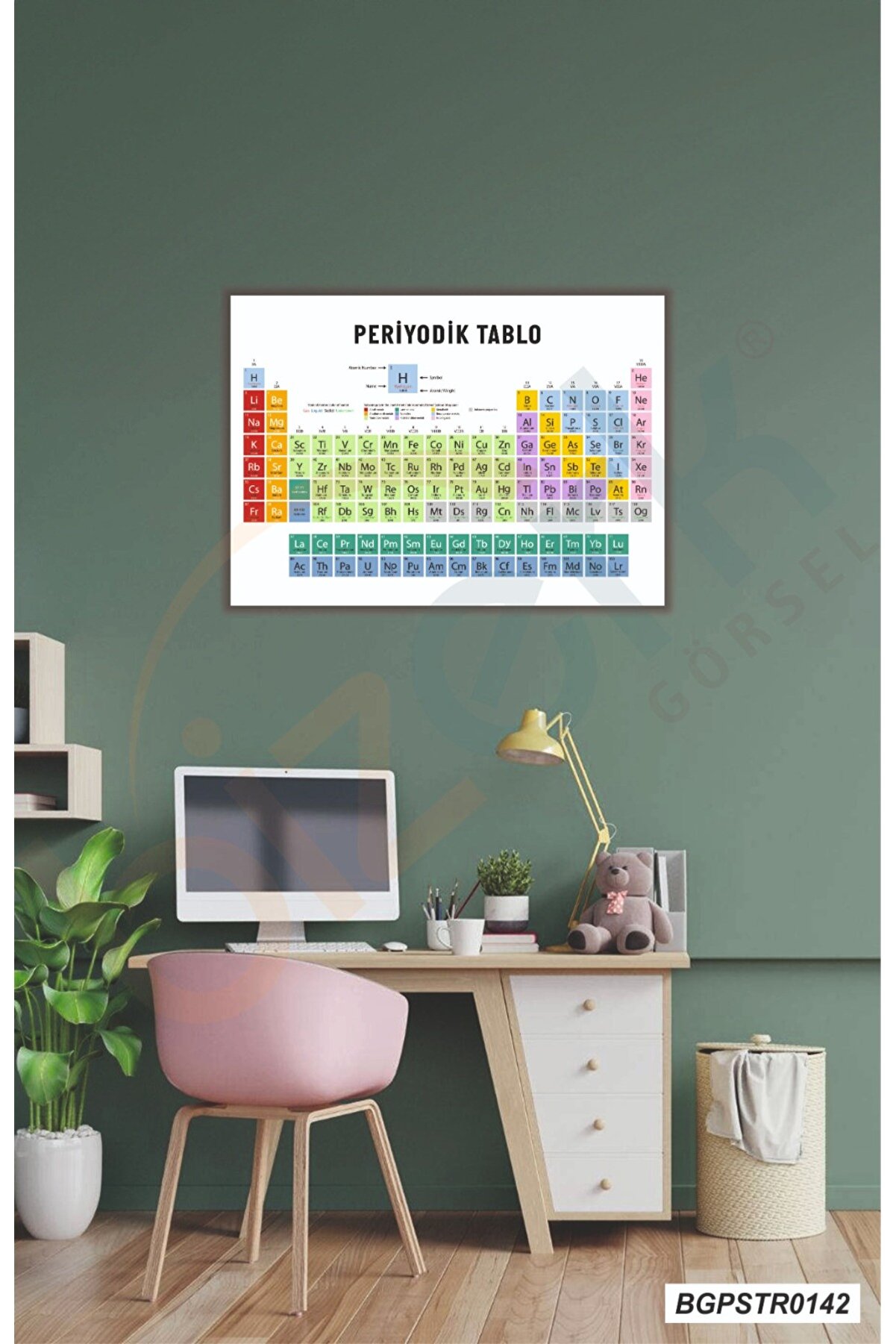 bizerk görsel Periyodik Tablo Bilimsel Kimya Labaratuvar Okul Dershane ...