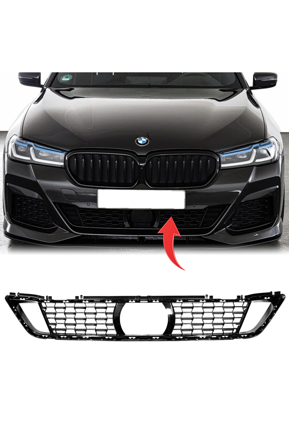 gkl Bmw G30 Lci M Tampon Alt Orta Izgara 2020 Sonrası 51118098664 ...