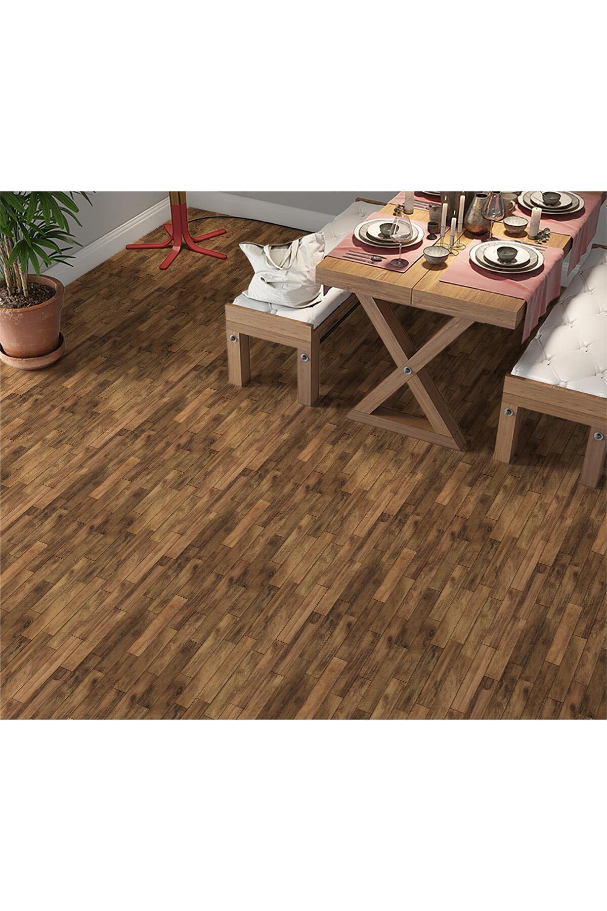 StickerArt Yer Kaplama Zemin Kaplama Folyosu 65x130 cm Parke Desen ...