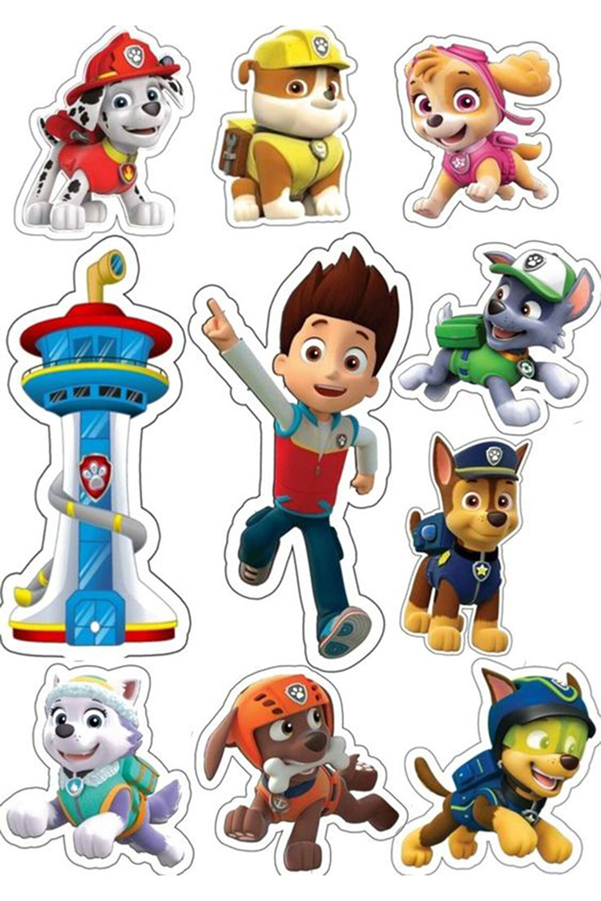 BK Design Paw Patrol Sticker Telefon Laptop Notebook Tablet Defter ...