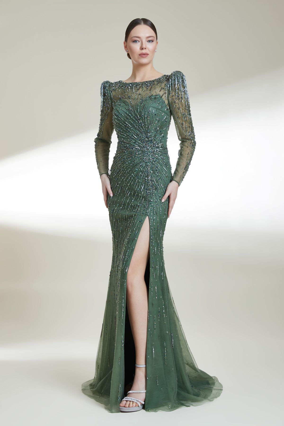 Kenzel Abiye Elbise-9131-Haki Fiyatı, Yorumları - Trendyol