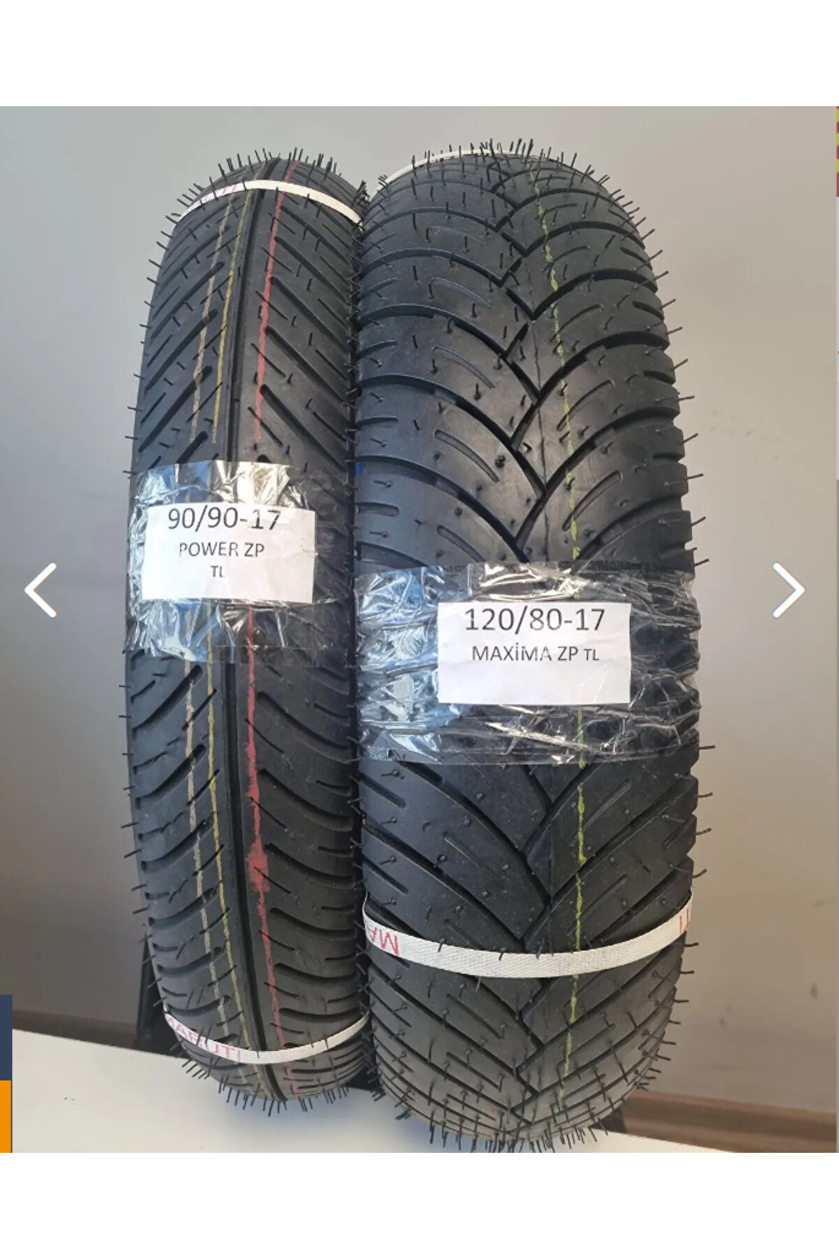 MARUTİ TYRES Set 90/90-17 Ve 120/80-17/ Maxıma Zp Ön/arka Motosiklet ...