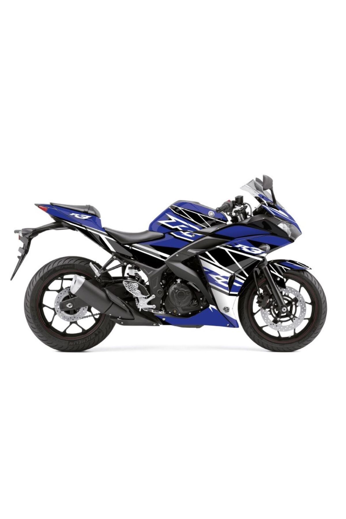 Run Grafik Shop YAMAHA YZF R25 2014-2018 MAVİ MDL3 FULL KAPLAMA BODY ...