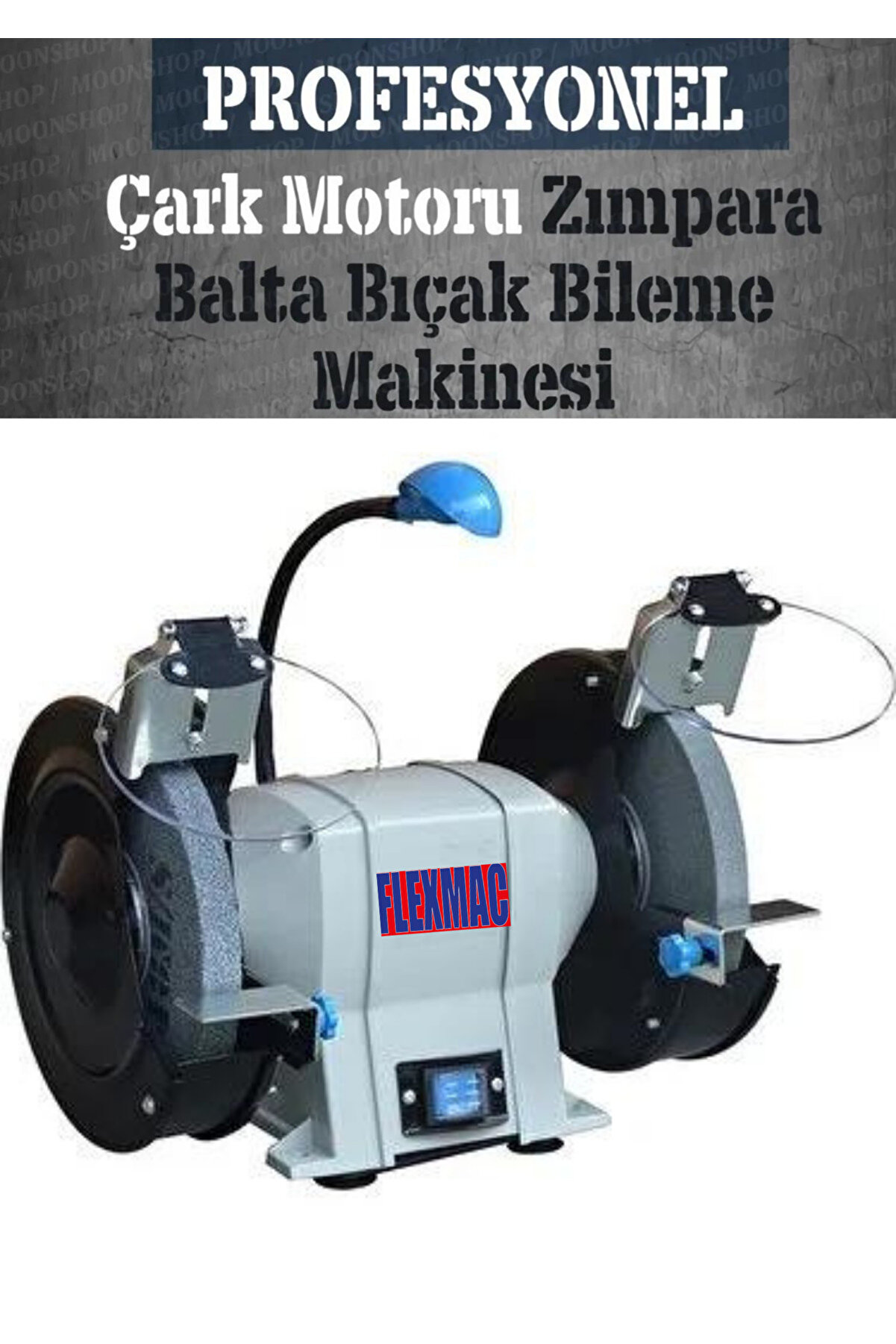 STANWER felxmac 200mm Işıklı Turbo Çark Motoru Zımpara Balta Bıçak ...