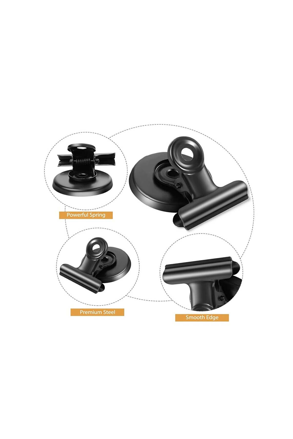 Hdg 10 adet Mıknatıslı Klips Mandallı Buzdolabı Magnet Fotoğraf Kağıt ...