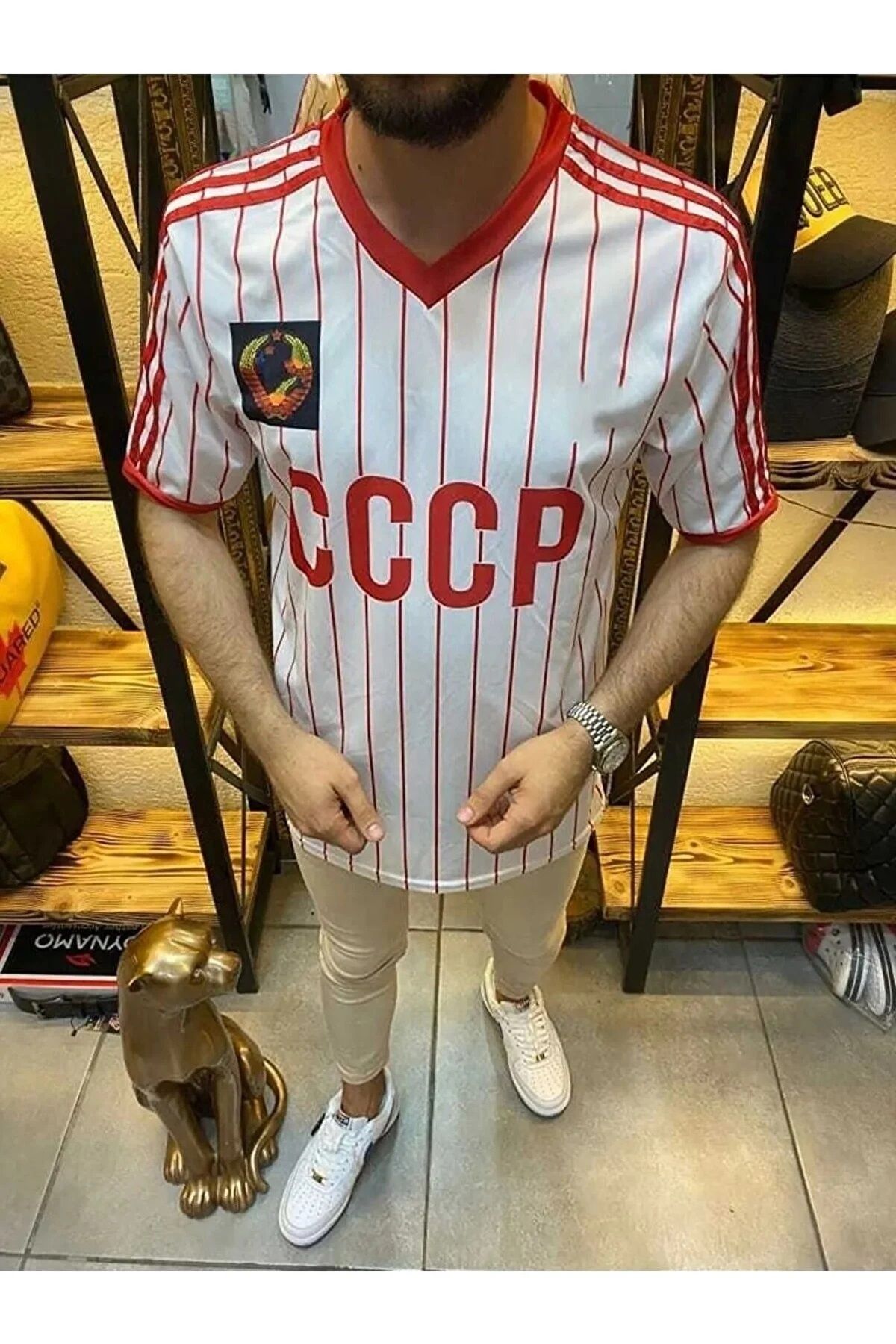 ZİLONG Cccp Sovyetler Birliği Özel Tasarım Nostalji Kırmızı Çizgili Cio ... ZİLONG Cccp Sovyetler Birliği Özel Tasarım Nostalji Kırmızı Çizgili Cio ...