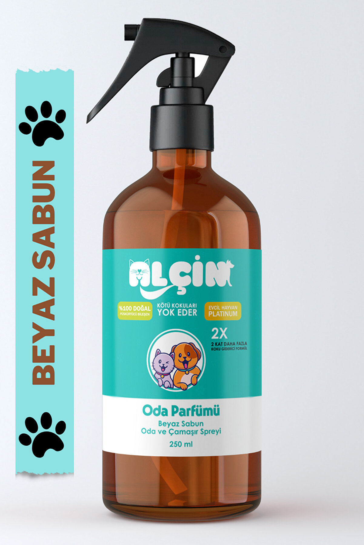 ALÇİN Kedi Koku Giderici Beyaz Sabun Oda Ve Çamaşır Spreyi Oda Kokusu ...