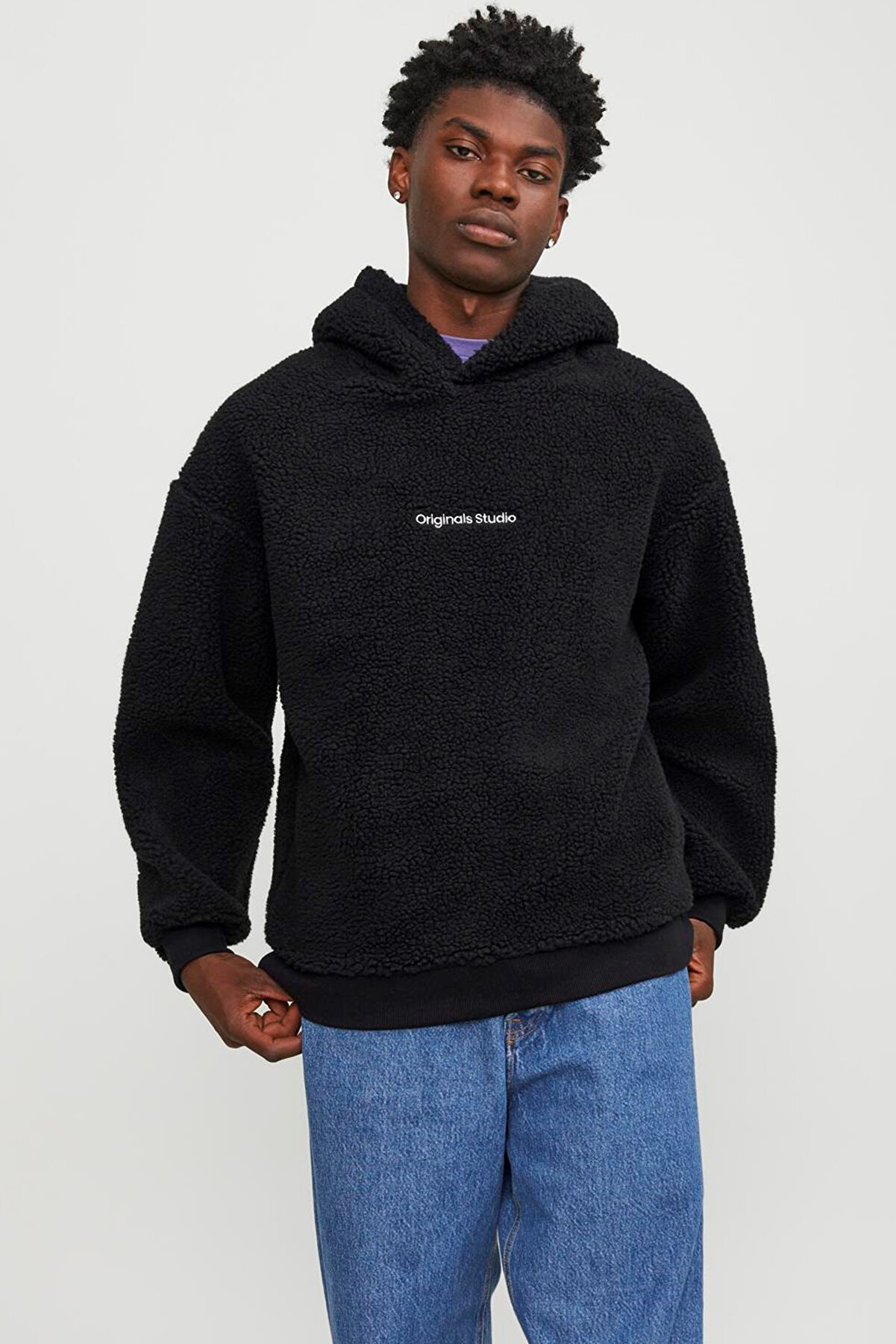 Jack & Jones Jack Jones Original Studio Nakışlı Kapüşonlu Peluş ...