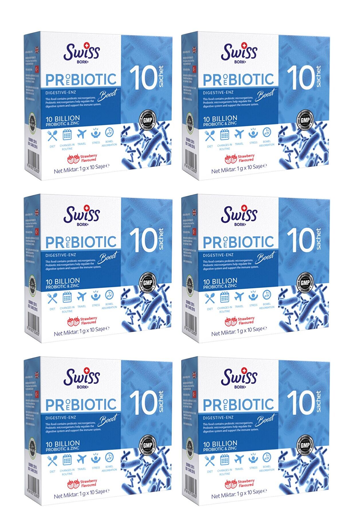 Bork Swiss Natural Bork Probiyotik 10 Şase 6 KUTU - Fiyatı, Yorumları