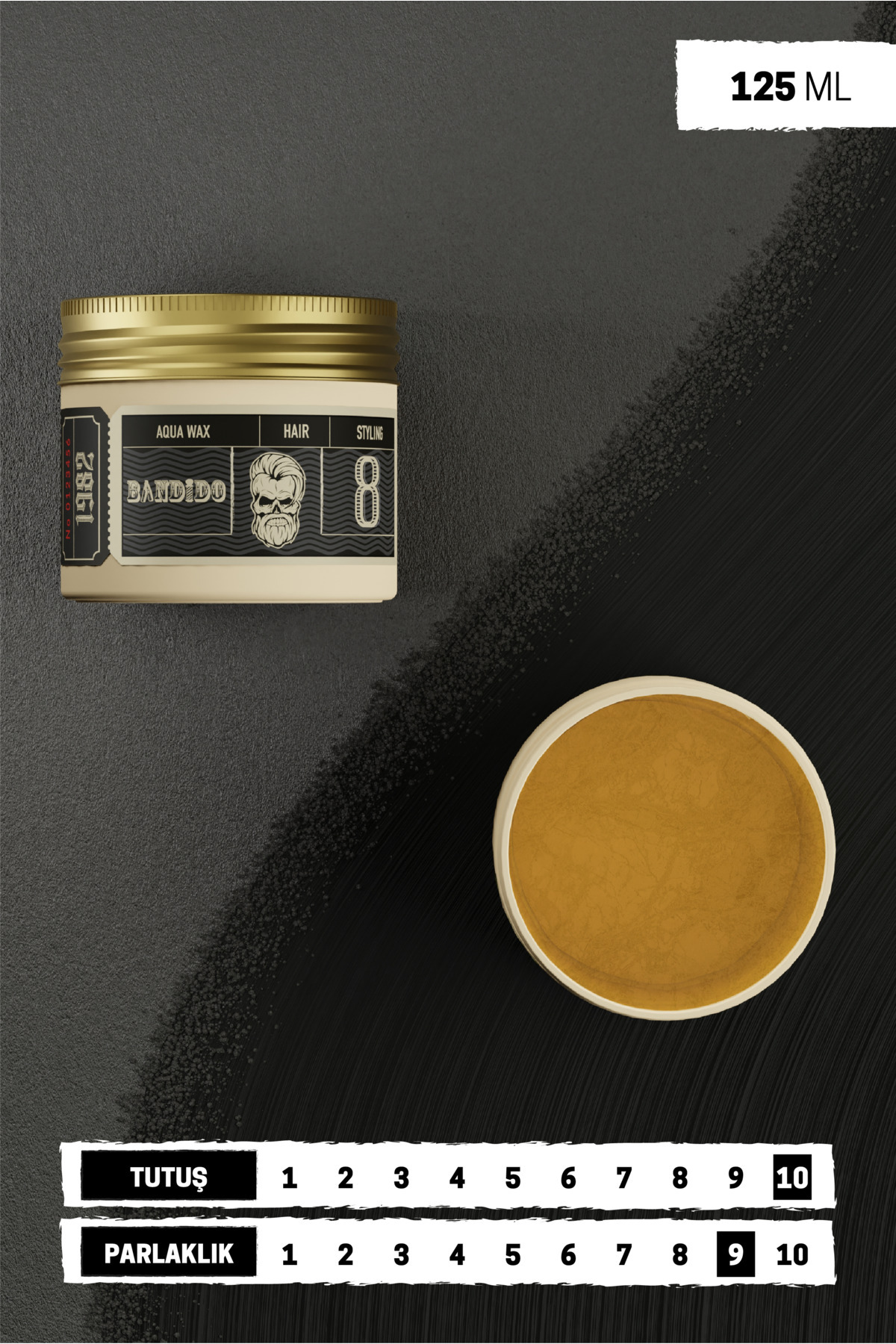 BANDİDO Aqua Wax 8 Black 125 ml / Islak Görünümlü Parlak Ve Güçlü ...