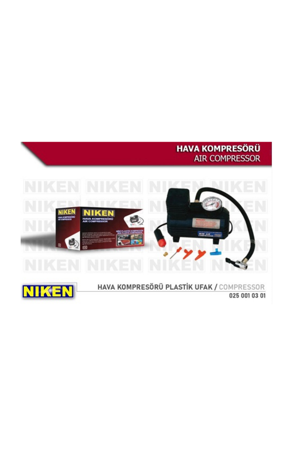 Niken HAVA KOMPRESÖRÜ POMPASI APARATLI (ÇAKMAKLIĞA TAKILAN TİP) Uyumlu ...