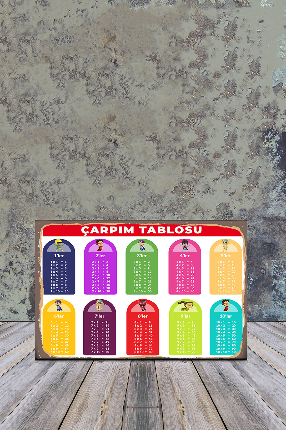 MOD10 MDF TABLO ÇARPIM TABLOSU 20X30 CM | PST-692 Fiyatı, Yorumları ...