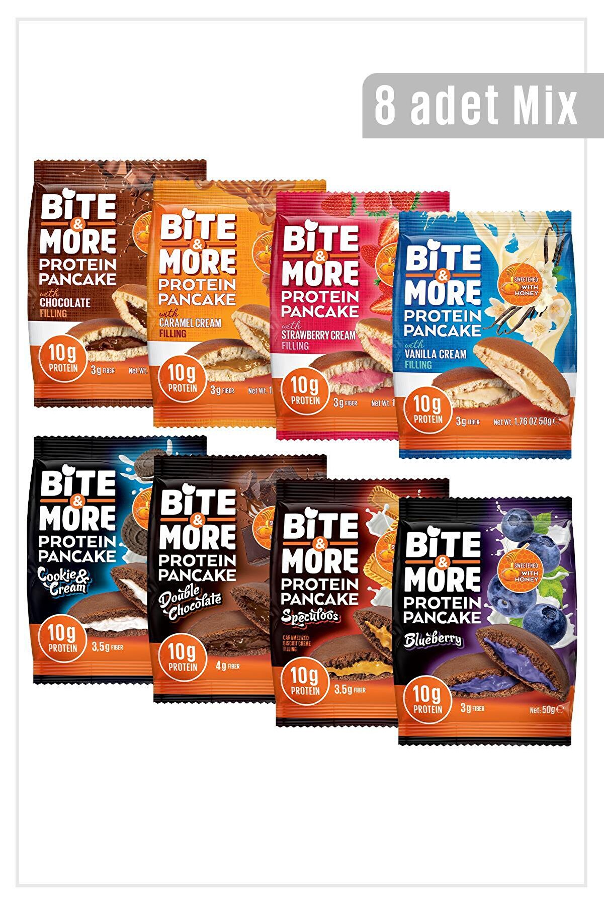 bite & more Protein Pancake Mix Pack / Proteinli Pankek Mix Paket 50 ...