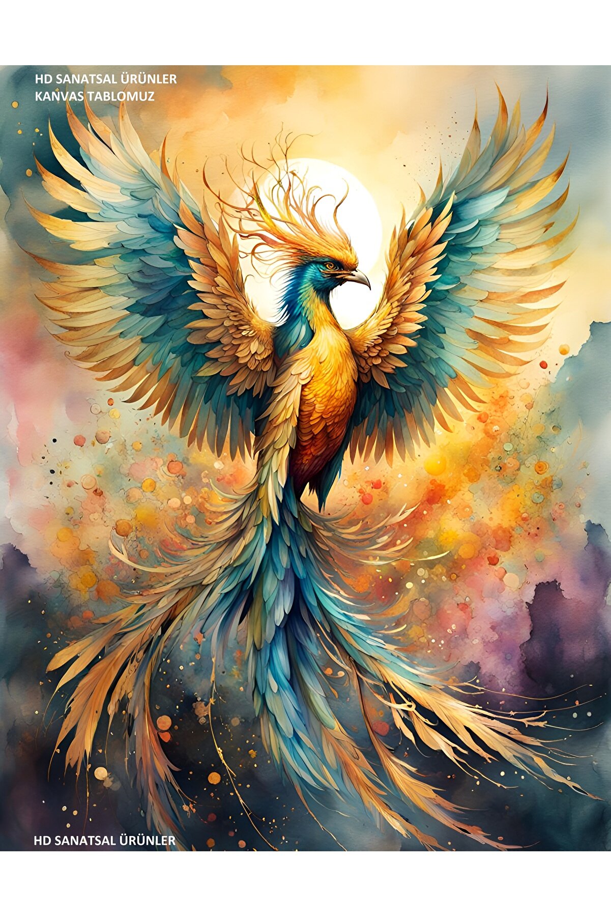 HD Sanatsal ÜRÜNLER ANKA KUŞU KANVAS TABLO 2024 - Fiyatı, Yorumları
