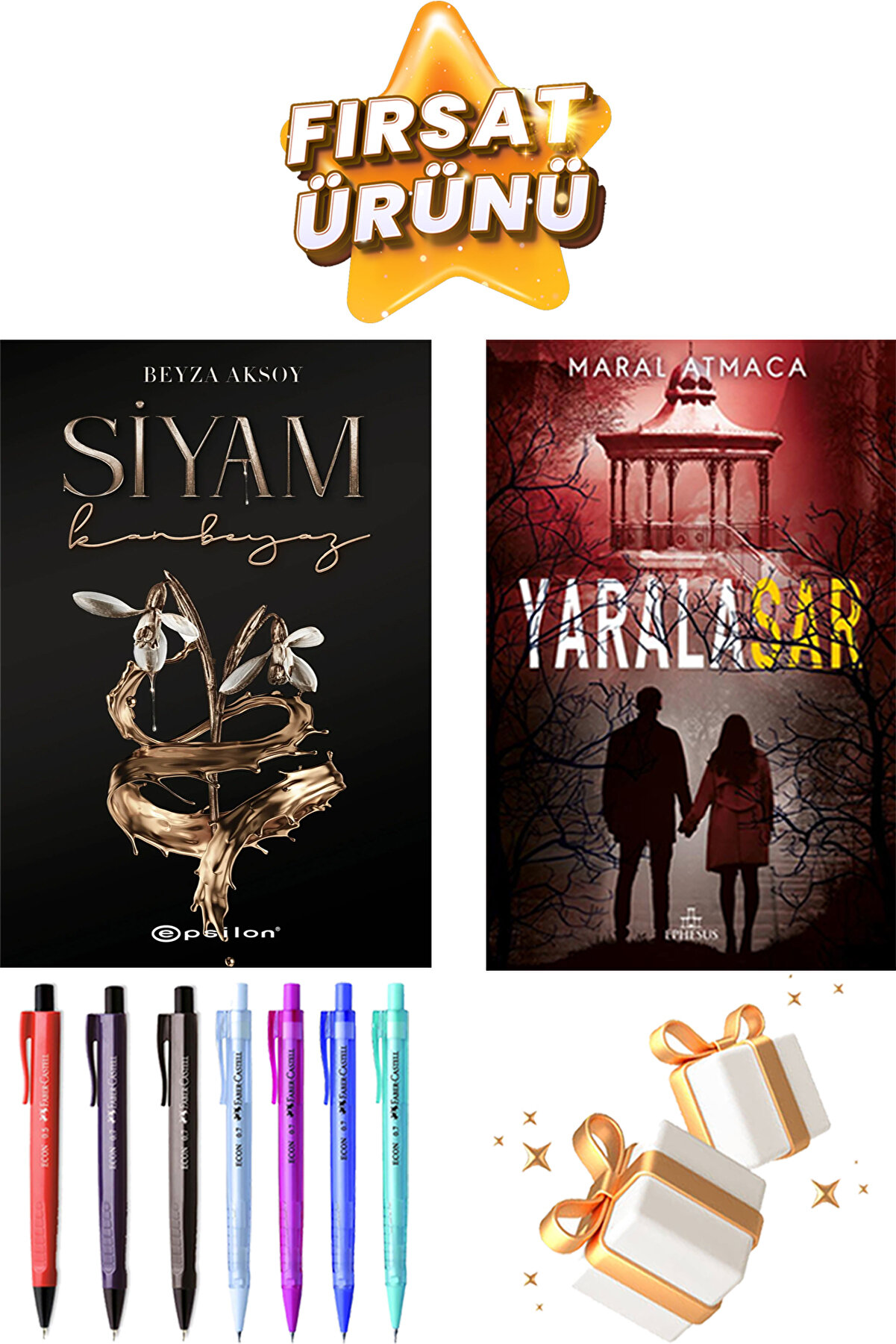 Epsilon Yayınevi Yaralasar 4 Maral Atmaca ve Siyam 2 + Econ Kalem ...