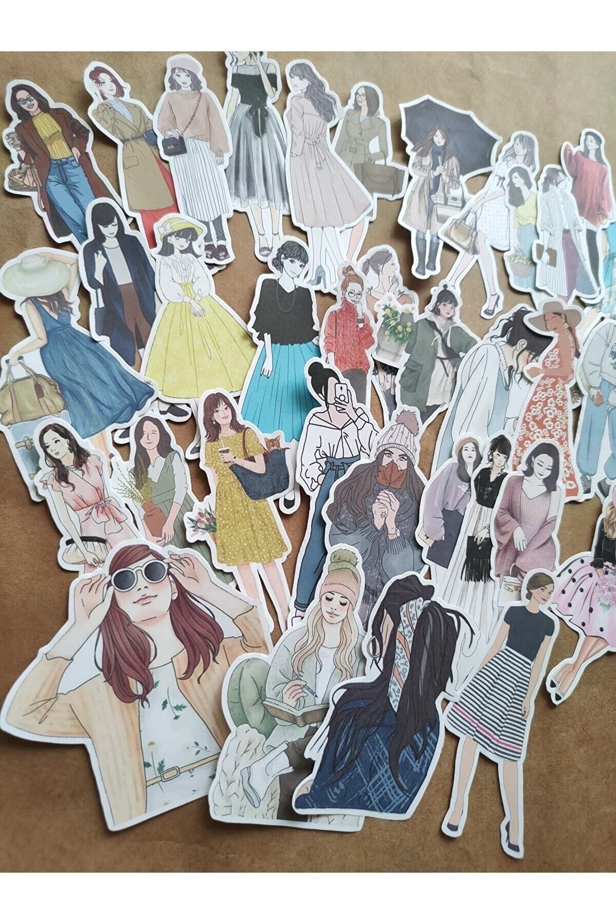 SelisCraft Kızlar Sticker Tekli Etiket Seti 02 Ajanda Planlayıcı Bullet ...