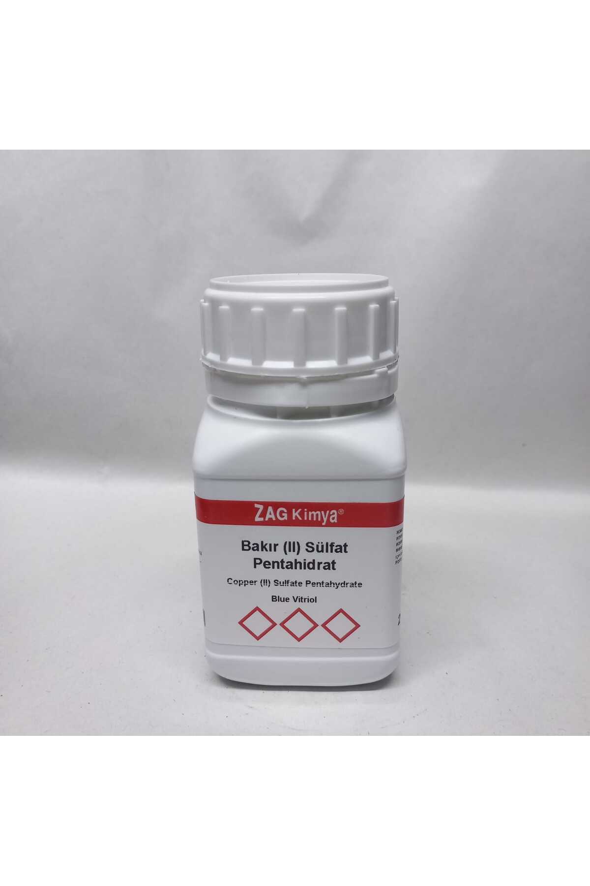 ZAG KİMYA Bakır Sülfat Pentahidrat %98 Chem Pure - 250 gram - Fiyatı ...