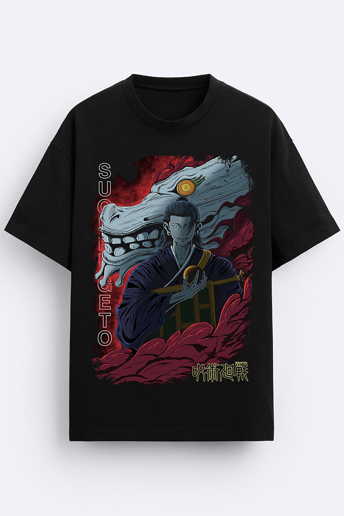 LATENIGHT Jujutsu Kaisen Geto Suguru Rainbow Dragon Unisex Siyah ...