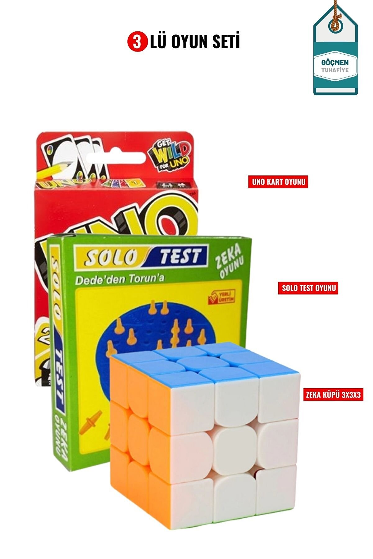 Göçmen Tuhafiye 3 Lü Set Unoo Kartları Oyun Kartları Kart Oyunu /solo ...