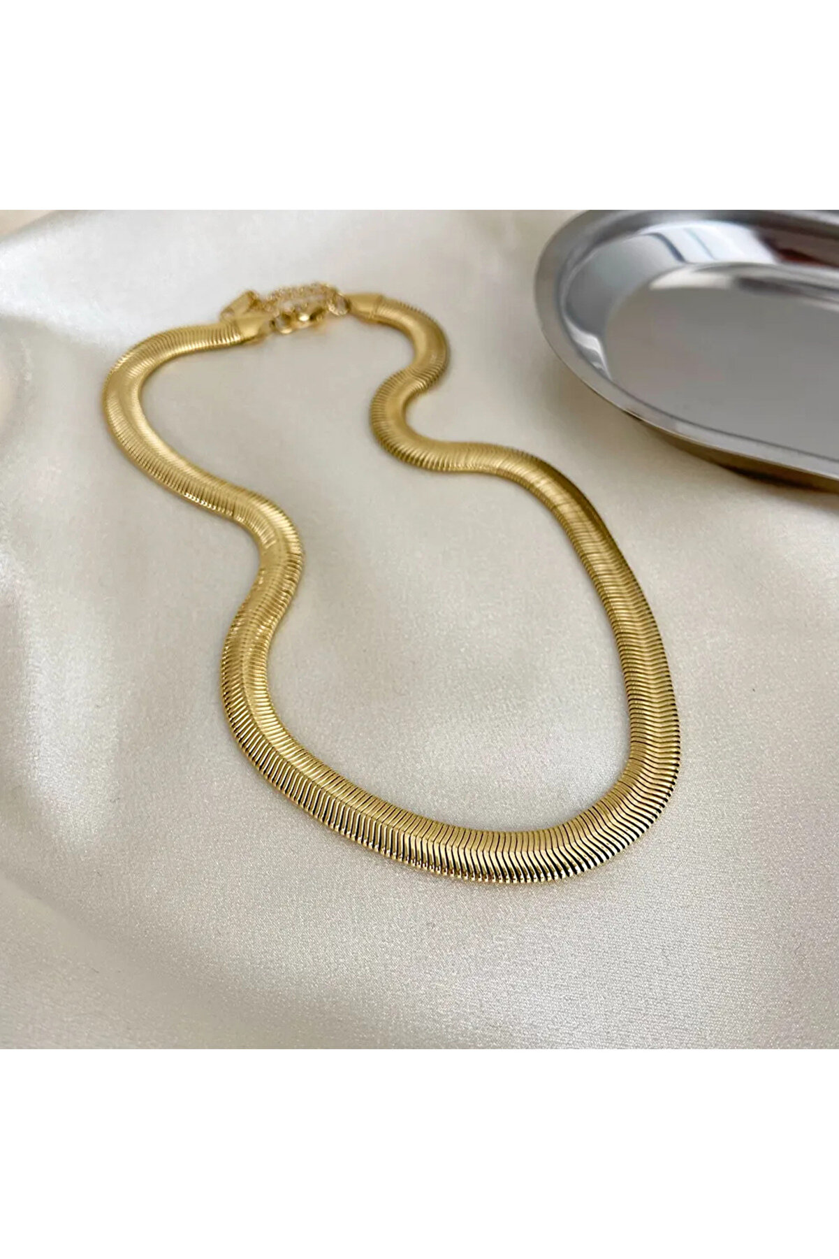 stainless steell Balıksırtı Çelik 8 mm Zincir Kolye Fiyatı, Yorumları ...