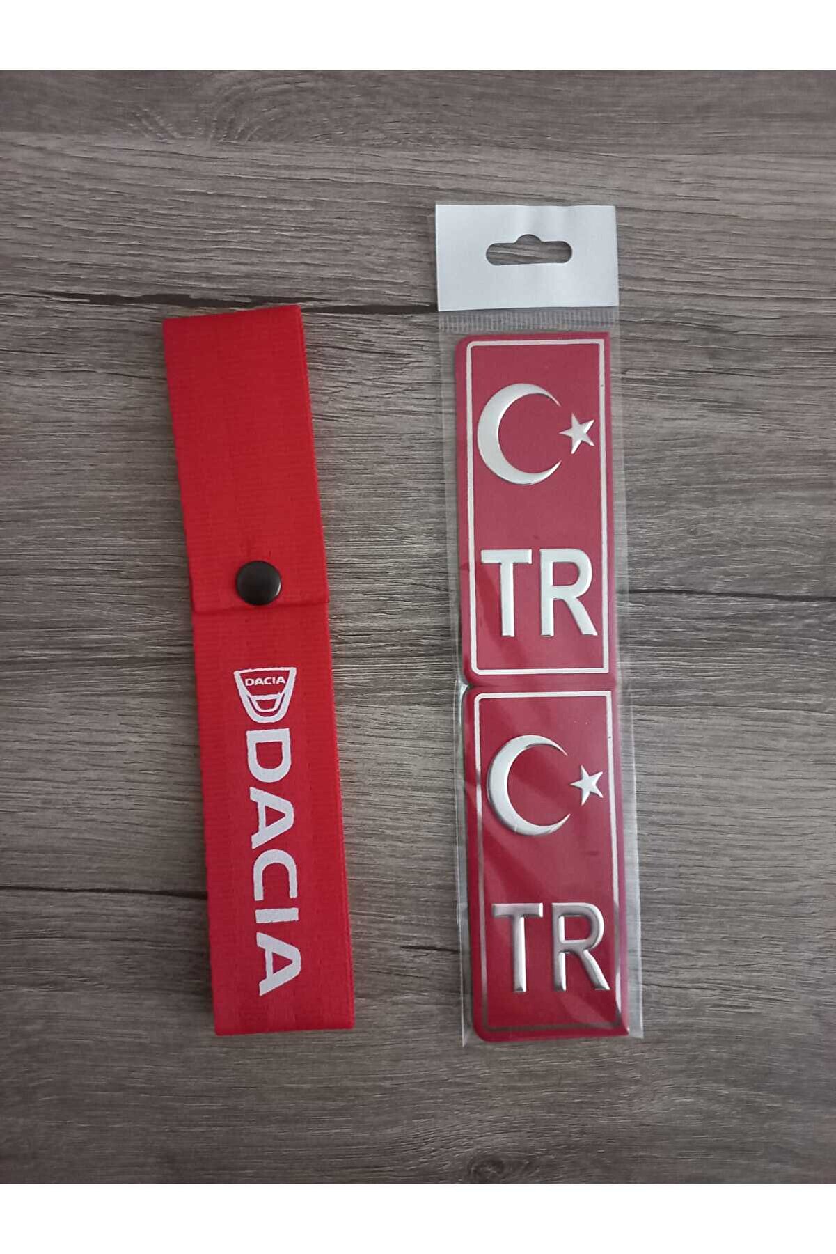Compax Dacia Uyumlu Kırmızı Renk Yüksek Kalite Tampon Dili & Çeki Ipi ...