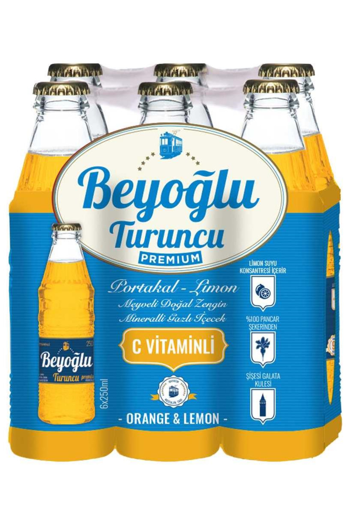 Beyoğlu Gazozu Turuncu 250 Ml X 6 Adet Fiyatı, Yorumları - Trendyol
