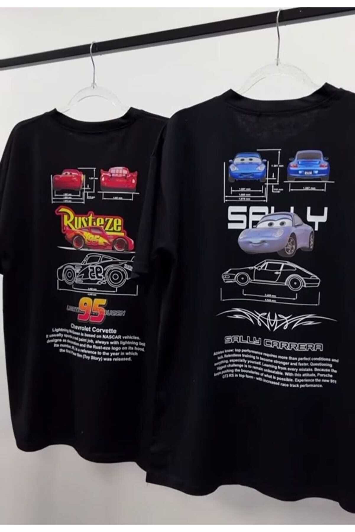 Elvino SALLY VE MCQUEEN BASKILI OVERSİZE ÇİFT TSHİRTLERİ - Fiyatı ...